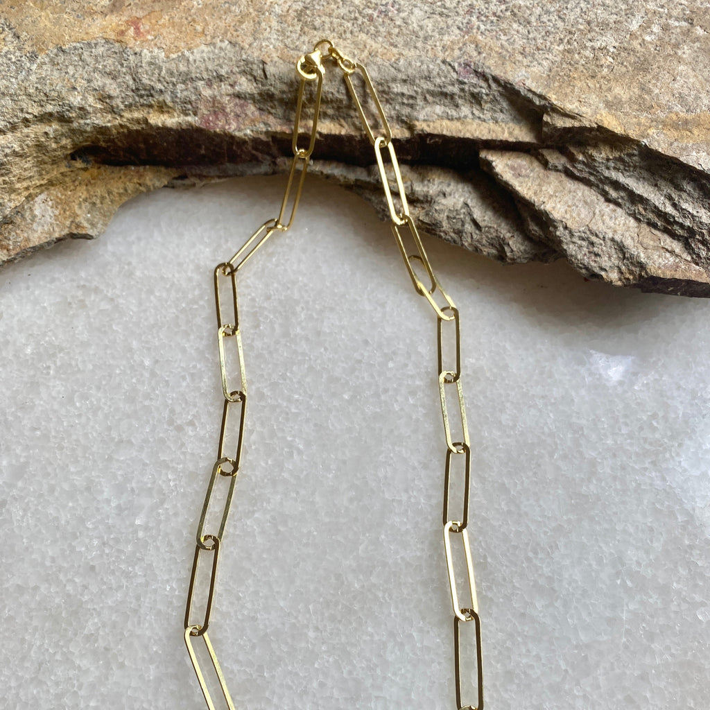 Open large link chain necklace – Aliki Jewellery